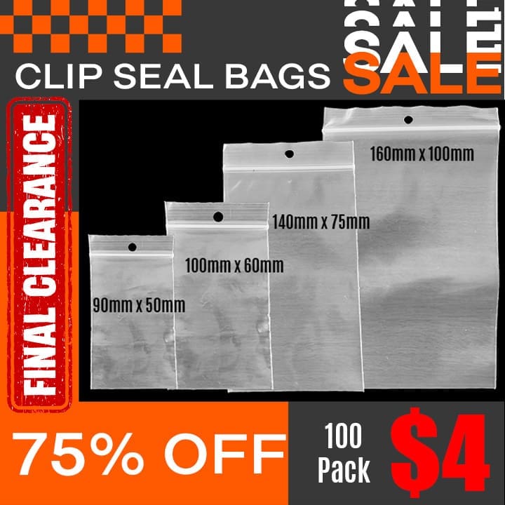 CLEARANCE Clip Seal Bags 100-Packs – Rig Master Tackle